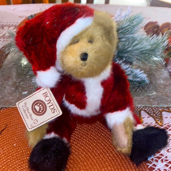 Boyds Bears | Holiday | Boyds Bear Plush Santa Bearhugs | Poshmark
